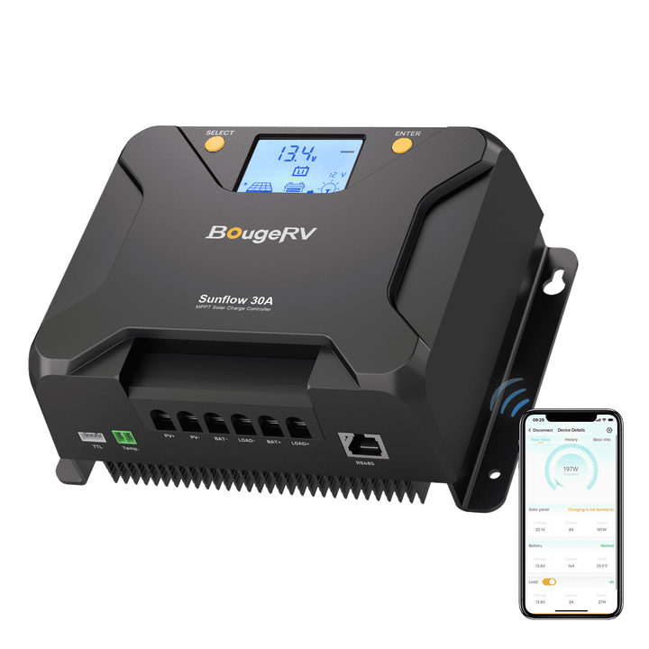 30 Amp MPPT Solar Charge Controller – BougeRV Canada